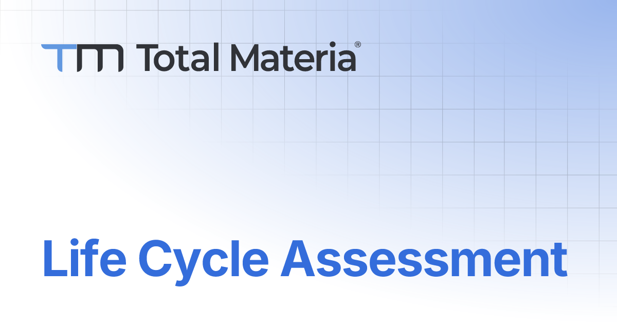 Life Cycle Assessment | Total Materia Green Line | Total Materia Docs